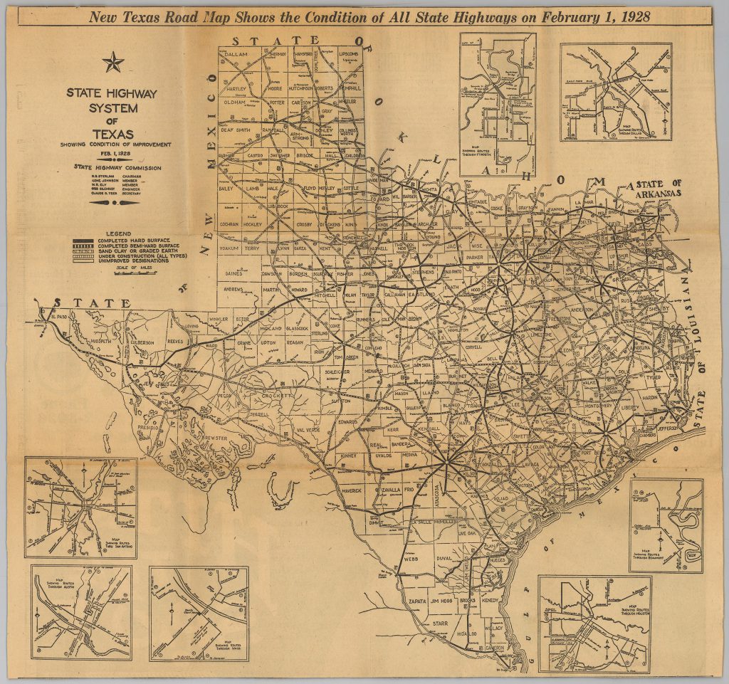 State Highway System of Texas | Yana & Marty Davis Map Collection