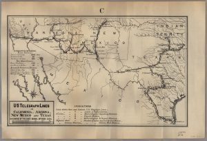 U. S. Telegraph Lines in California, Arizona, New Mexico and Texas in ...